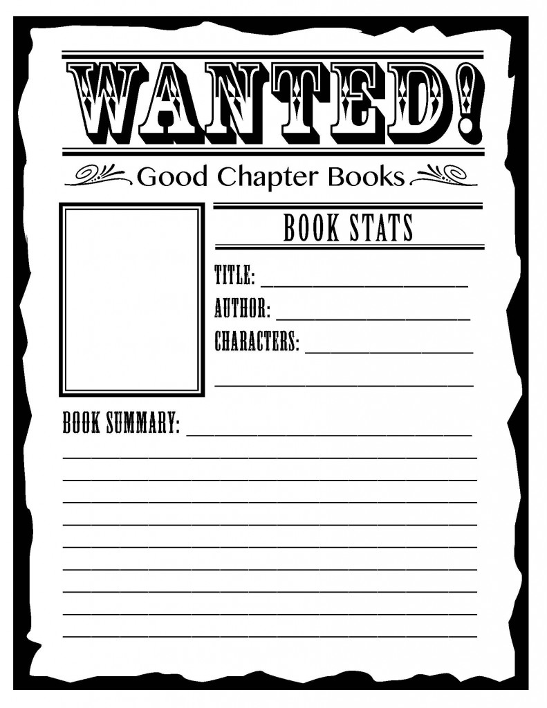 Wanted Poster Book Report-1 - Seeds4Teaching